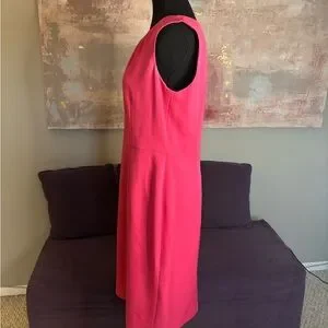 Kasper | Dresses | Kasper Pink Sleeveless Sheath Midi Dress Size 8 ...